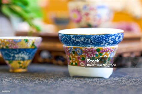 중국 스타일은 찻주전자 컵과 다양한 차 세트를 그렸습니다 0명에 대한 스톡 사진 및 기타 이미지 0명 가정 주방 가정의 방 Istock