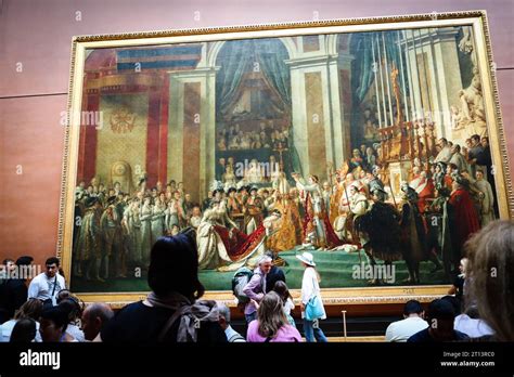 The Coronation Of Napoleon By Jacques Louis David Louvre Museum Paris