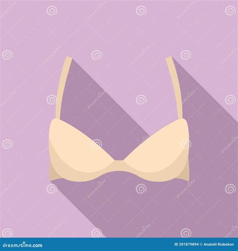 Size Bra Icon Flat Style Stock Vector Illustration Of Flat
