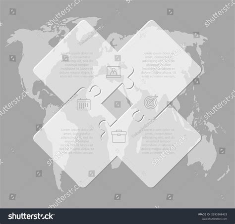 Vector Diagram Infographic Process On 4 Stock Vector Royalty Free
