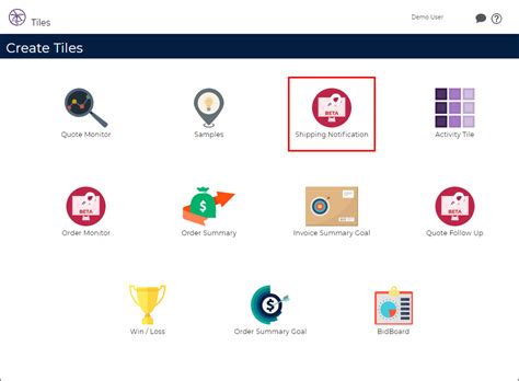 Creating The Shipping Notification Tile Ingen Software