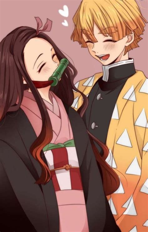 Galería Zenitsu X Nezuko Slayer Anime Anime Chibi Demon