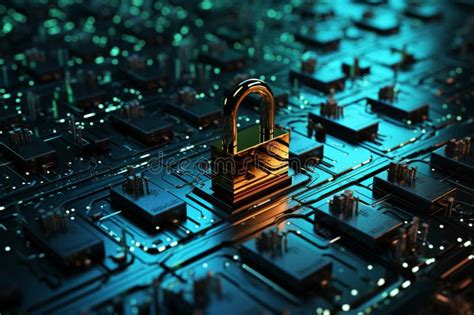 Digital Fortress Cybersecurity Concept With User Privacy Encryption And Security Stock