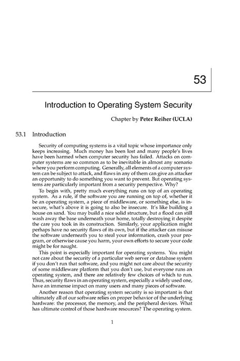 Security Intro Operating Systems 53 Introduction To Operating System Security Chapter By