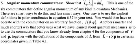 Solved 24ihi This Is One Of The 5 Angular Momentum