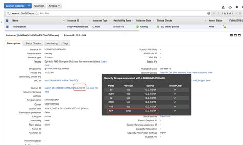 Amazon Web Services Unable To Ping Private Subnet Instance From A
