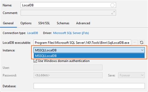 Connecting Datagrip To Sql Server Express Localdb The Datagrip Blog