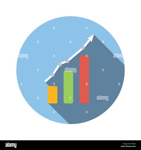 Graph Chart Flat Icon Stock Vector Image And Art Alamy