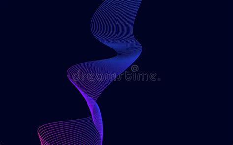 Abstract Warped Diagonal Striped Background Vector Curved Twisted