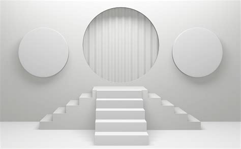 제품 프리젠 테이션을위한 연단 기하학적에 흰색 추상 3d 렌더링 0명에 대한 스톡 사진 및 기타 이미지 0명 12월 31일 3차원 형태 Istock