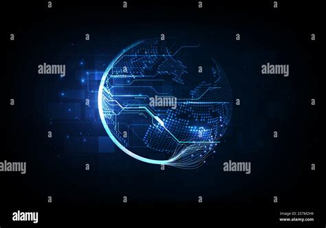 Connection Line On Networking Telecommunication Concept Background Stock Vector Image And Art Alamy