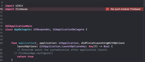 Ios No Such Module Firebase Error In Xcode 11 0 Beta 5 Stack Overflow