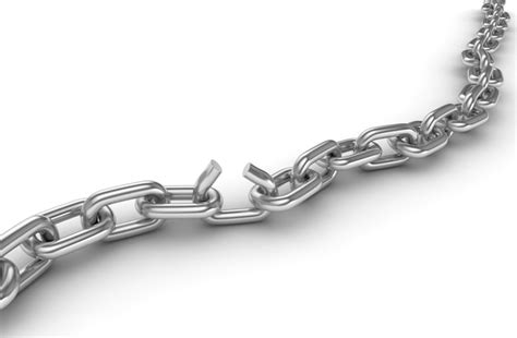 Premium Photo Broken Chrome Chain
