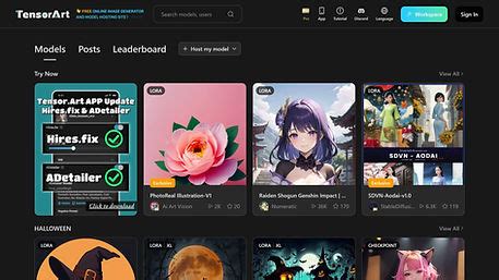 Tensor Art Beautiful NSFW AI Model Generator
