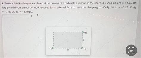 Answered 5 Three Point Like Charges Are Placed Bartleby