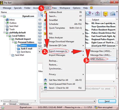 How To Transfer Emails From The Bat To Gmail