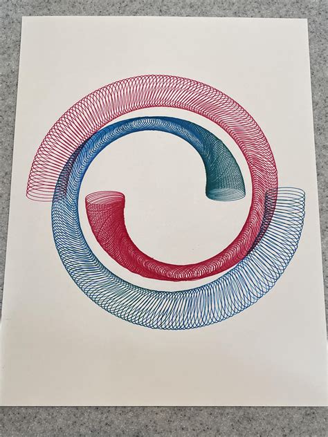 Two Fixed Gear Rotations R Spirograph