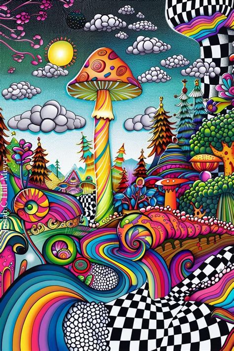 Pin By Heather Kinch On Paintings Trippy Painting Psychadelic Art