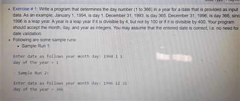 Solved • Exercise 1 Write A Program That Determines The