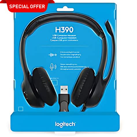 Logitech H390 Wired Usb Headset For Pc Laptop Noise Canceling
