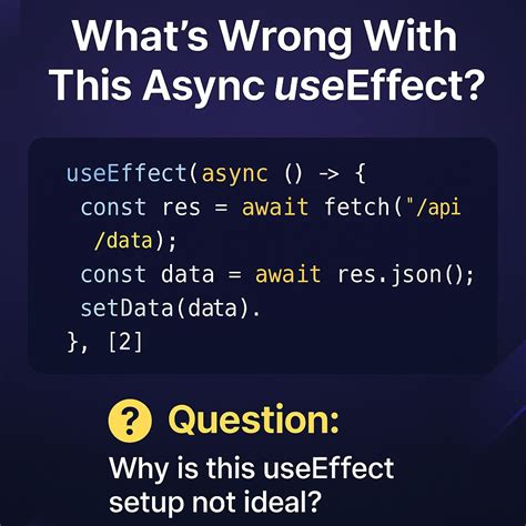 React Javascript Useeffect Reactjs Webdevelopment Async