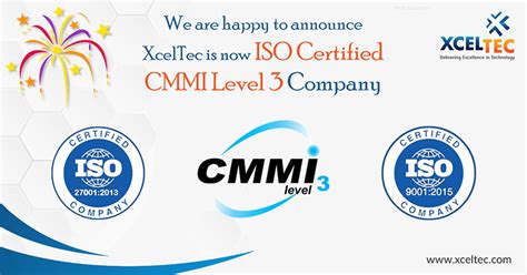 Xceltec A Cmmi Level 3 Certified Company Cmmi Dev V 2 0 Maturity Level 3 Xceltec
