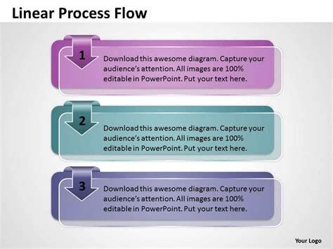 Linear Process Flow Editable Powerpoint Templates Presentation PowerPoint Diagrams PPT