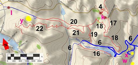 Malibu Creek State Park And Agoura Hills Trail Map And Descriptions