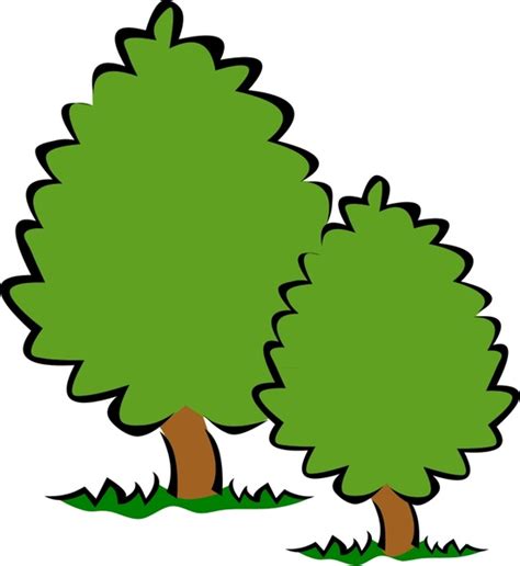 Small Trees Bushes Free Vector In Open Office Drawing Svg Svg Vector Illustration Graphic