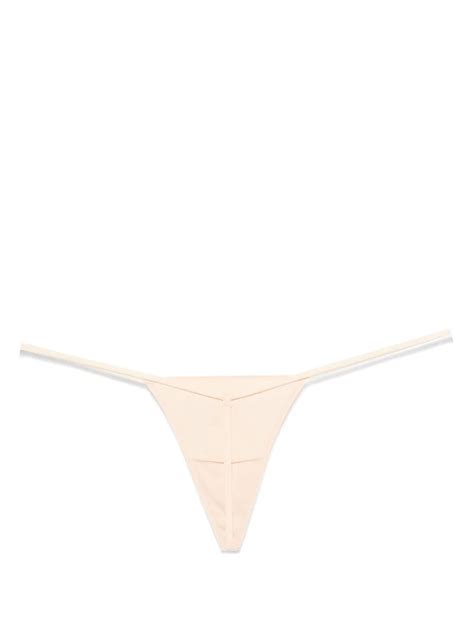 Maison Close Micro String Thong Neutrals Farfetch
