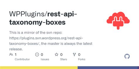 Github Wppluginsrest Api Taxonomy Boxes This Is A Mirror Of The Svn Repo Plugins