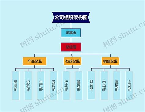 通用公司组织架构图思维导图 编号t8554137 Treemind树图