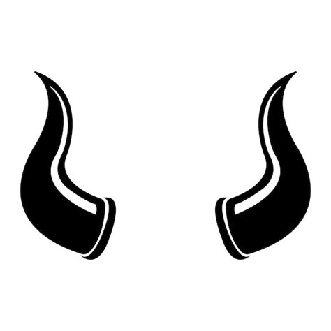 Modèle De Conception De Vecteur De Logo Dicône De Cornes Vecteur Premium
