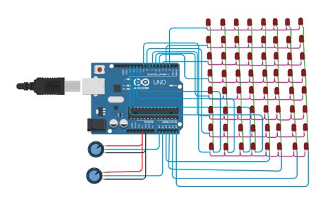 Circuit Design Slot9home18x8 Led Matrix Tinkercad