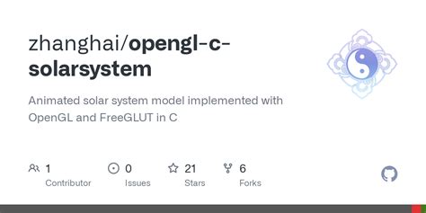 Github Zhanghai Opengl C Solarsystem Animated Solar System Model Implemented With Opengl And