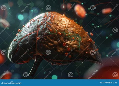 Futuristic Human Brain Representation With Neural Network Connections In A Sci Fi Concept Stock