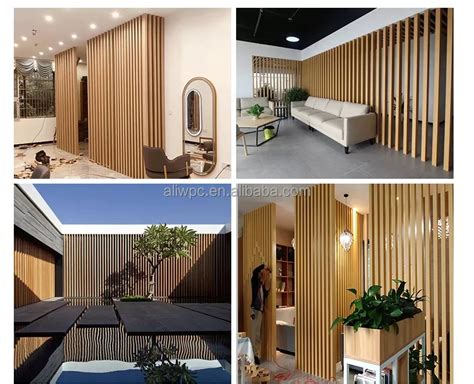 Composite Cladding Fluted Wpc Wall Panel Interior Wall Cladding Timber