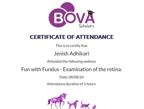 Jenish Adhikari On Linkedin Certificate Of Attendence On Examination Of The Retina Organized