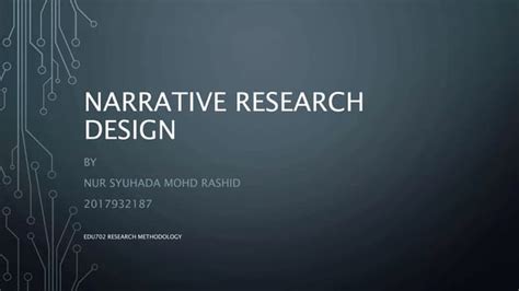 Narrative Research Design Pptx