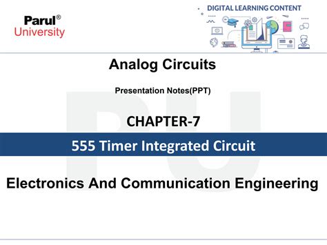 Solution 555 Timer Integrated Circuit Ppt In Analog Circuits Studypool