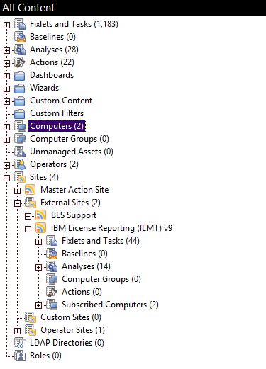 bigfix ibm license reporting no dashboard bfi bigfix forum