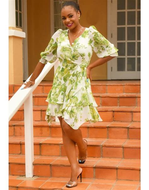 Fudi Floral Print Dress With Sleeves