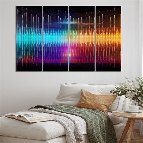 Design Art Abstract Schumann Resonances Waveform Spectrum Ii 4 Pieces Wayfair