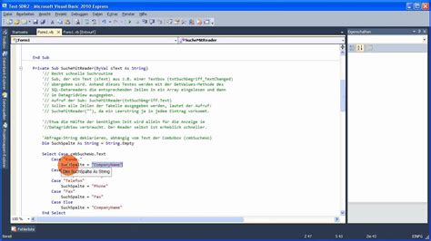 Tut 24 Deutsch Vb 2010 Teil 2 Sql Datareader Für Mega Schnelle