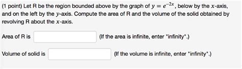 Solved Point Let R Be The Region Bounded Above By The Chegg Com