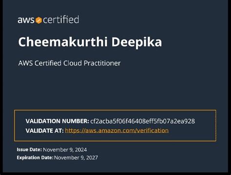 Deepika Cheemakurthi On Linkedin Aws Cloudcomputing Certification