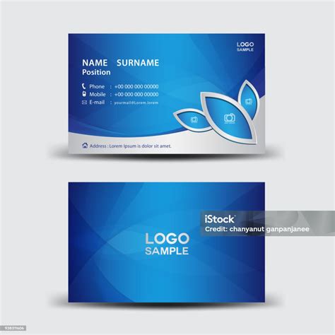 Ilustración De Ilustración De Vector De Plantilla De Tarjeta De Visita