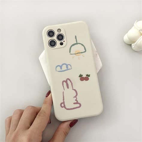 따뜻한 기분이 드는~ 크레파스 토끼 갤럭시 아이폰 폰케이스