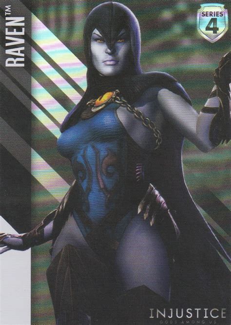 Injustice Gods Among Us Series 4 079 Raven Foil Arcade Game Cards