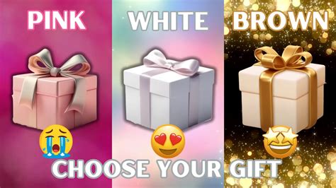 Choose Your T Box 🎁pink White And Brown 💗🌈⭐️ Alahrarquiz